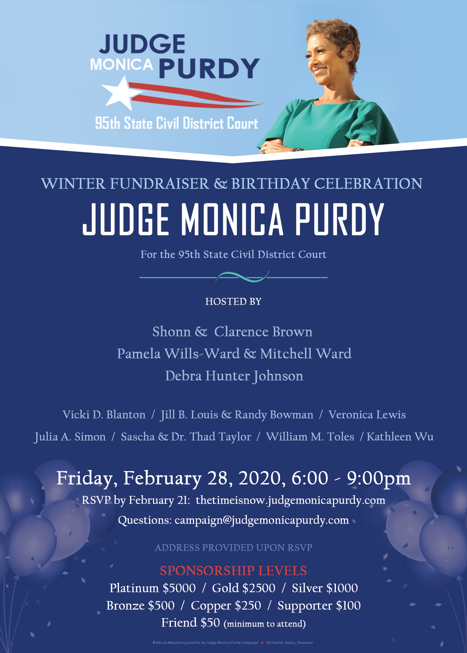 Judge Monica Purdy Winter Fundraiser – Judge Monica Purdy Campaign